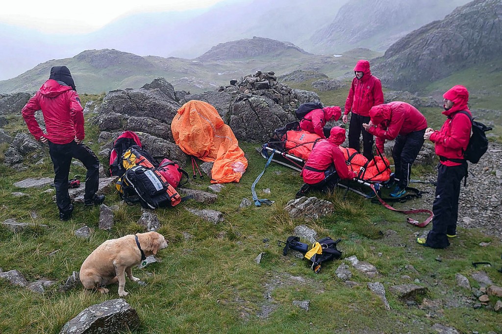 grough — Three Lake District teams in seven-hour rescue of injured Scafell Pike walker